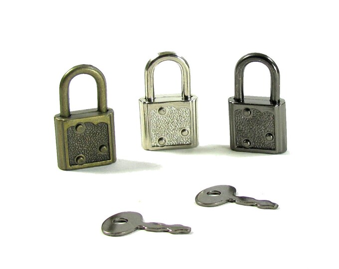 Small Padlock with working keys pad lock | Etsy