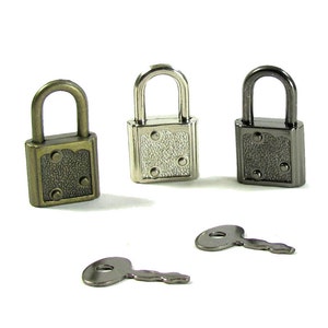 Small Padlock With Working Keys Pad Lock - Etsy