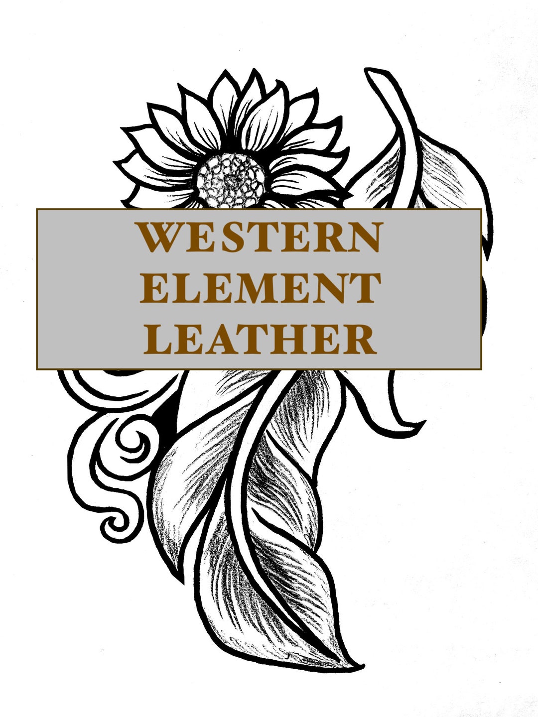 Sunflower Feather Tooling Pattern, PDF Printable Leathercraft Pattern - Etsy