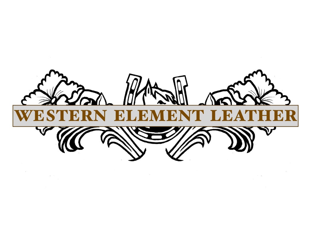 Horse Horseshoe Floral Tooling Pattern, Leathercraft Western Tooling ...