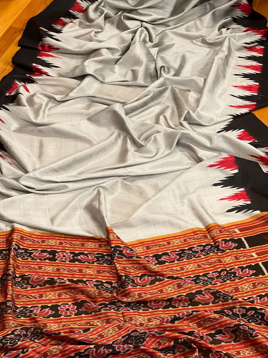 Handloom Silk Saree: Orissa Sambhalpuri Weave - Etsy