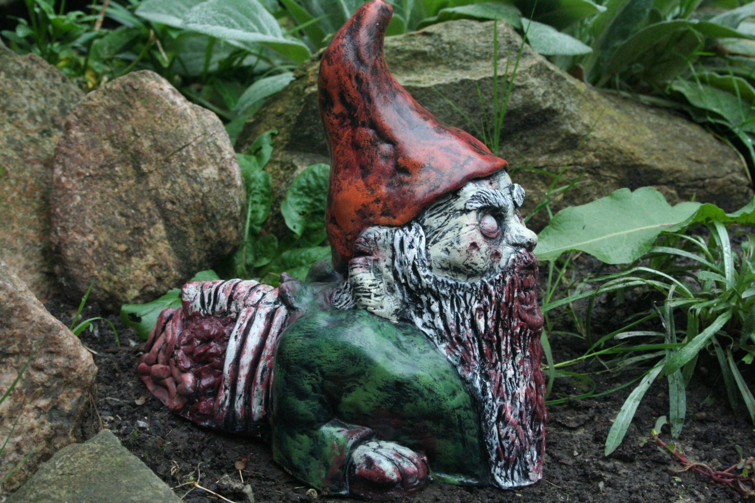 Disemboweled Donny Zombie Gnome | Etsy