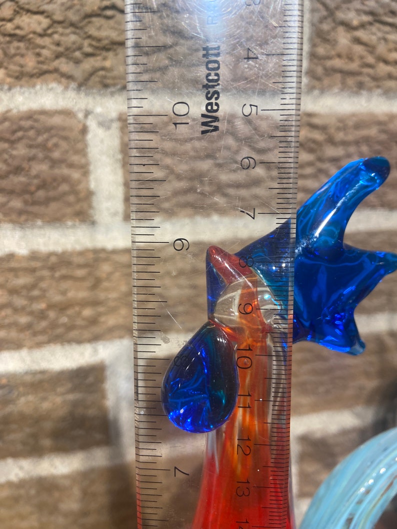 Vintage Blown Glass Rooster - RARE - Etsy