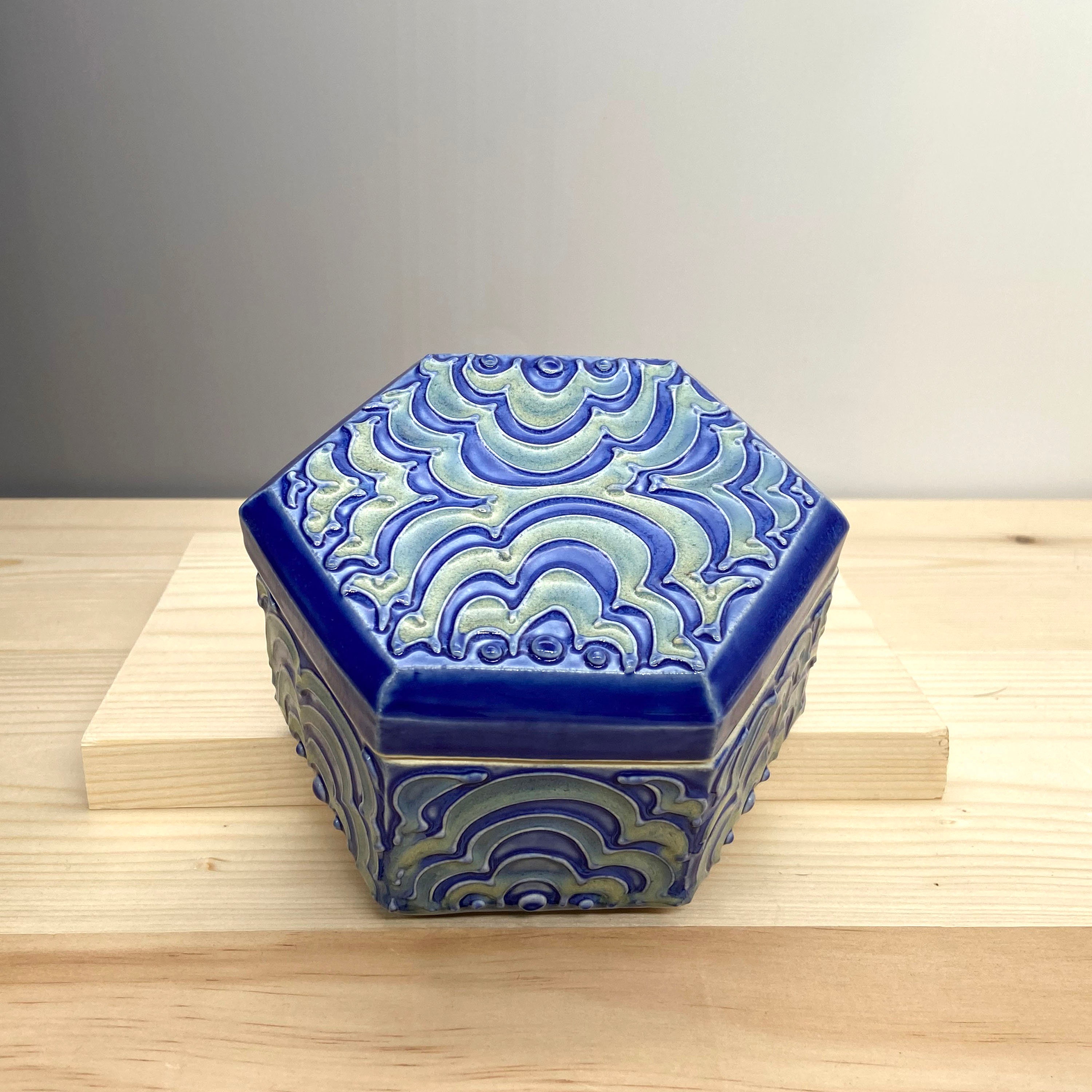 Ceramic Treasure Box Jewelry Organizer Art Nouveau | Etsy