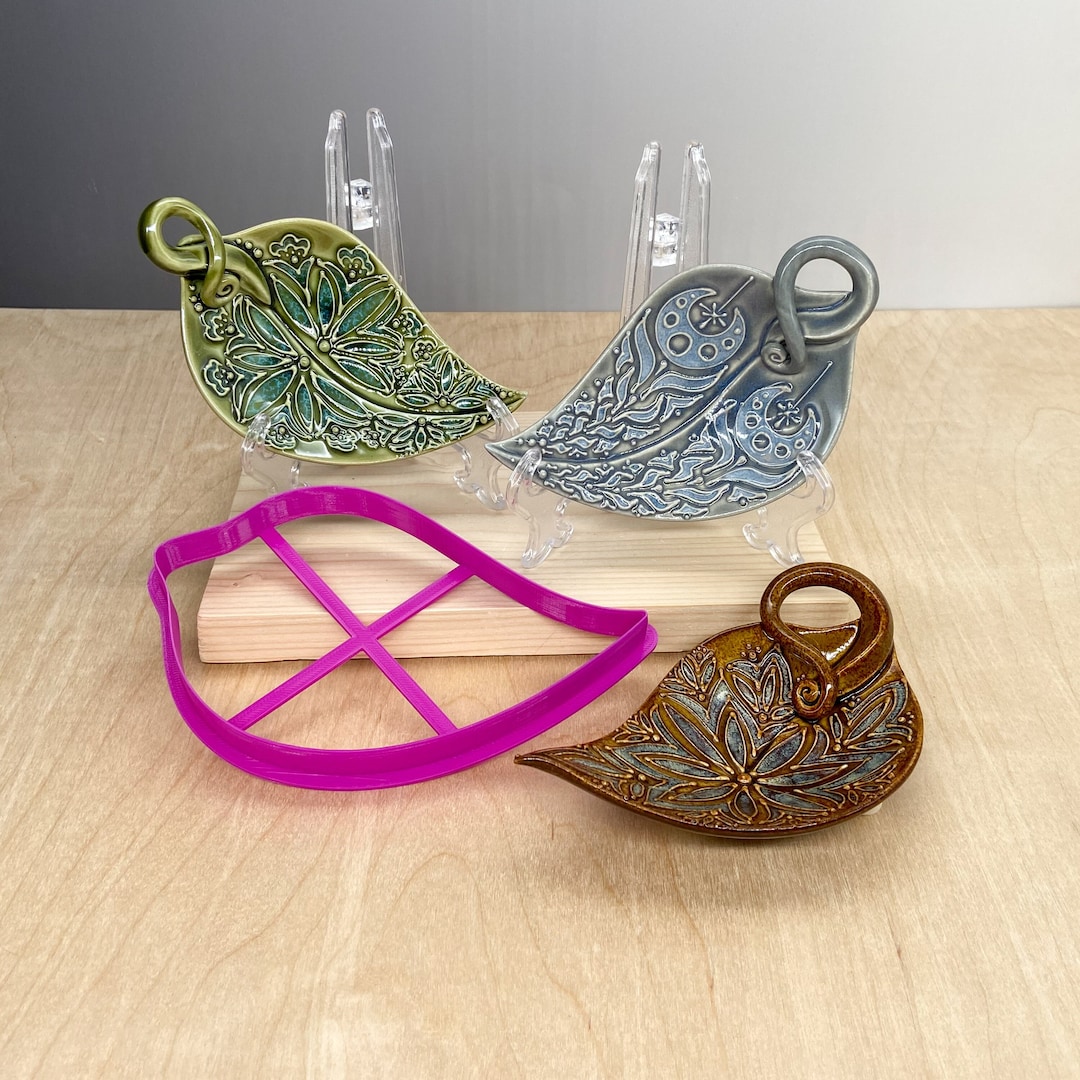 Small Leaf Cutter - Ceramic Cookie Cutter - Pottery Tool - Etsy
