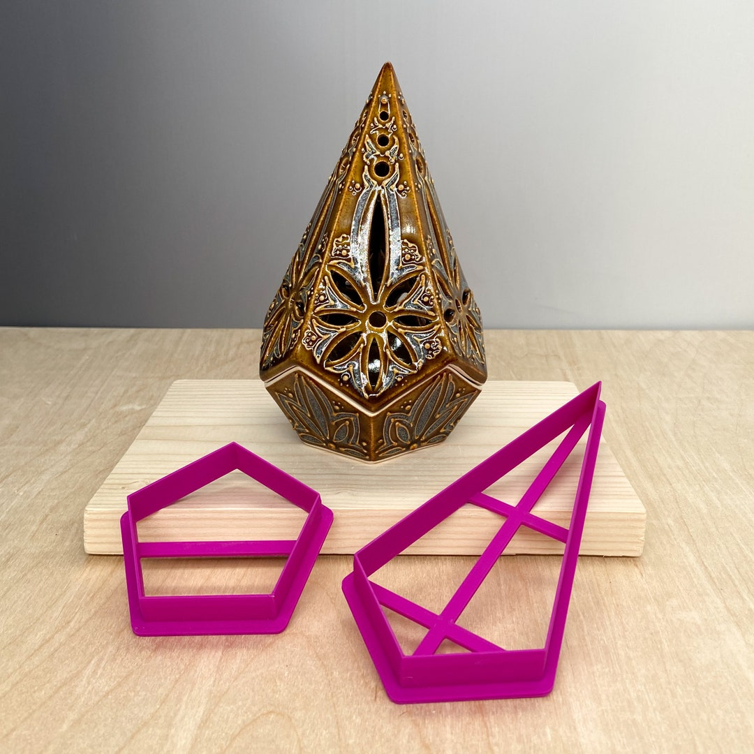 Prism Cookie Cutter Project - Ceramic Cookie Cutter - Pottery Tool - Etsy