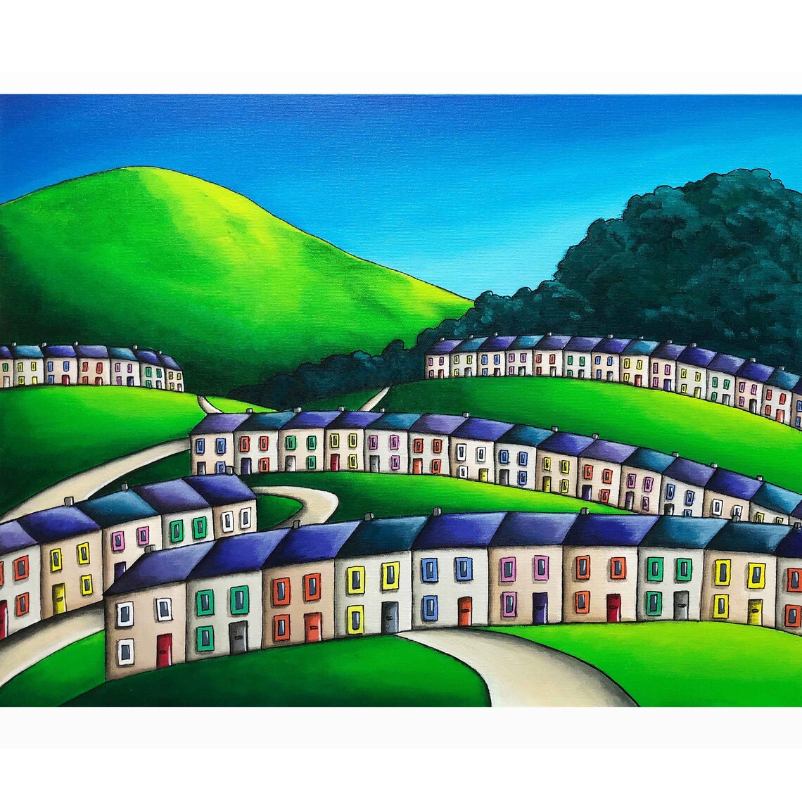 The Valleys, Wales, Welsh Art Print. Welsh Landscape, Travel Print ...