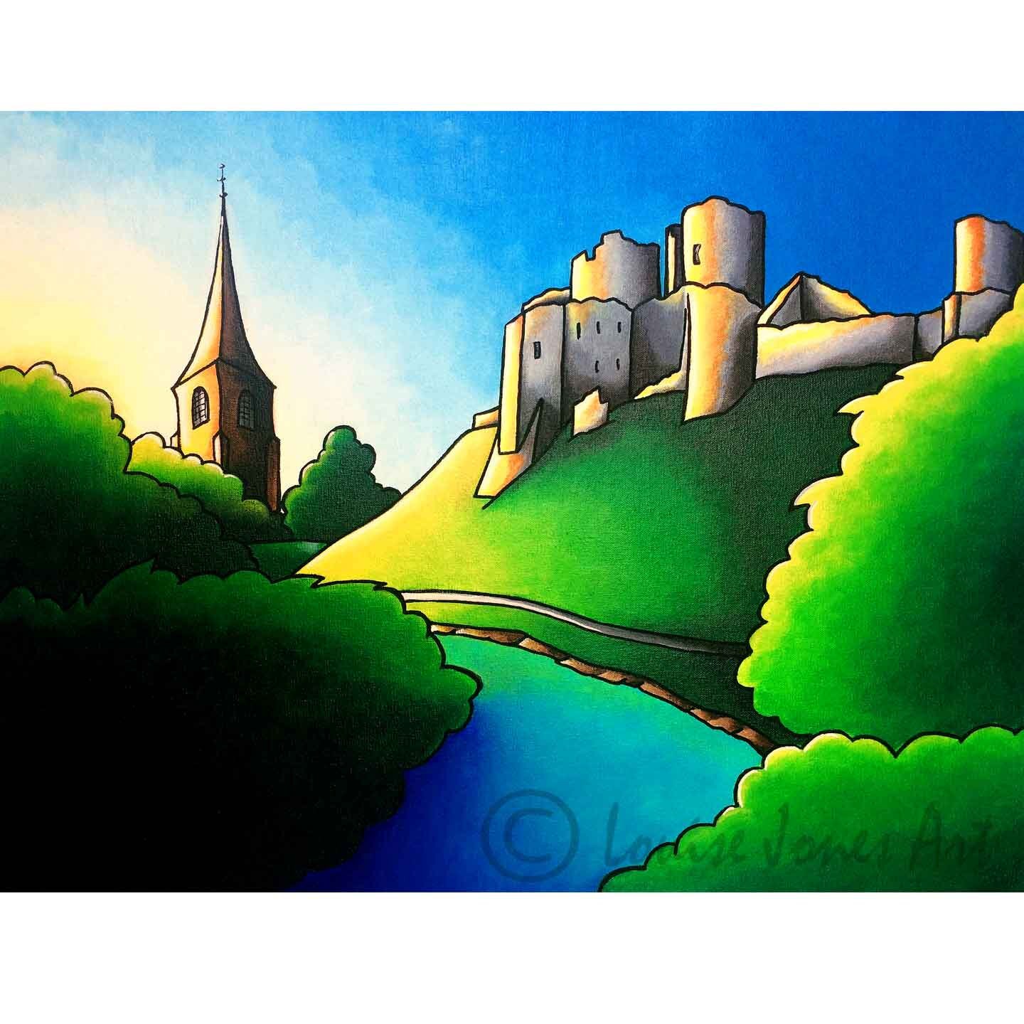 Kidwelly Castle Art Print, Kidwelly, Wales, Welsh Gift, Welsh Art Print ...
