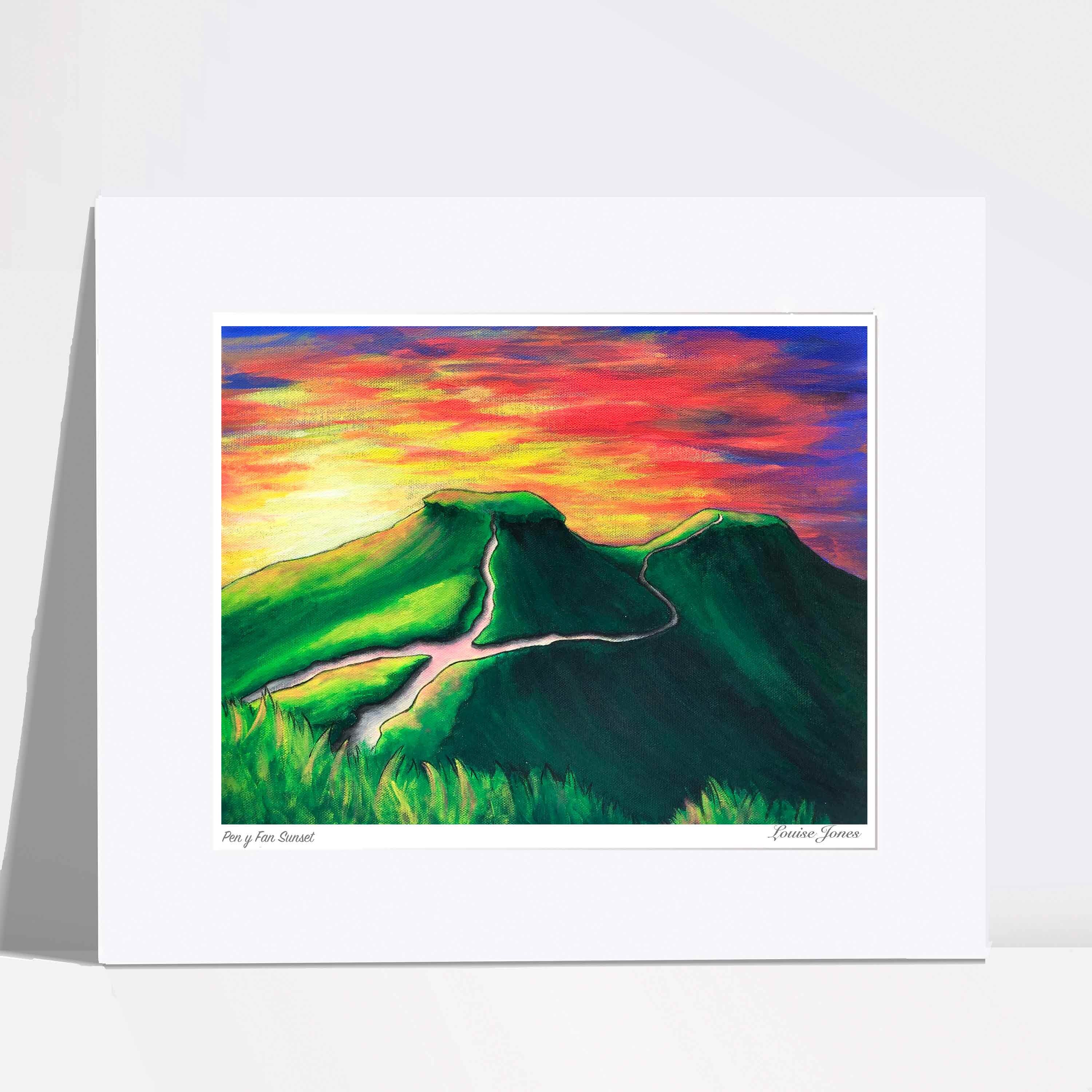 Pen Y Fan Art Print, Welsh Art Print, Brecon Beacons, Welsh Gift - Etsy UK