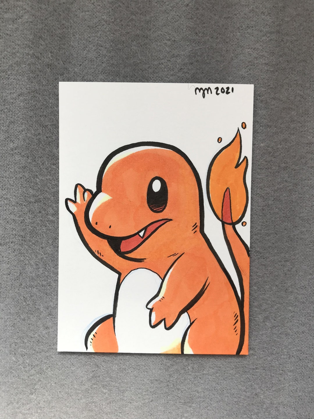 Retro Charmander - Etsy