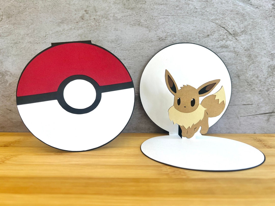 Pokemon Card - Eevee Card - Pokemon Pop up Card - Pokemon Greeting Card ...
