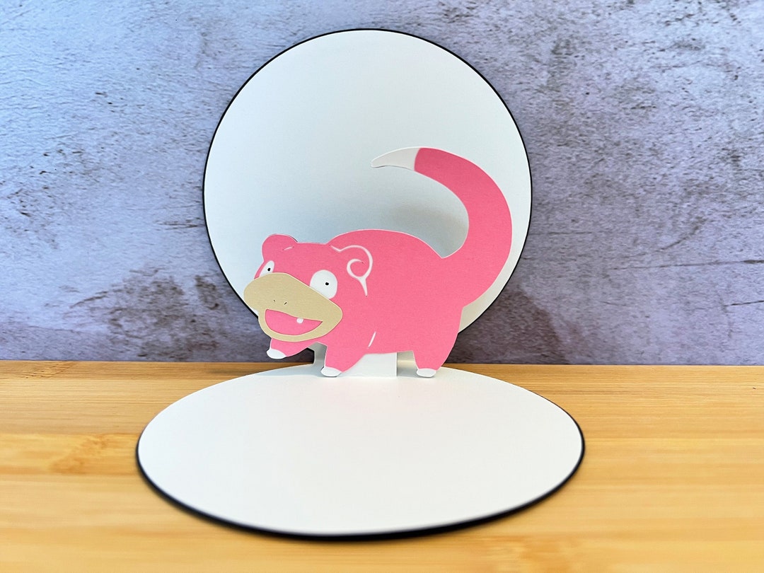 Pokemon Card - Slowpoke Card - Pokemon Pop up Card - Pokemon Greeting ...