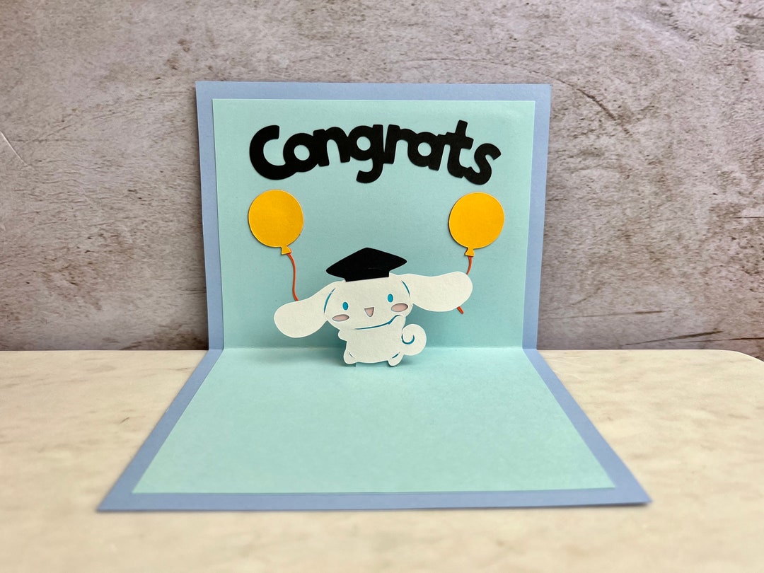 Cinnamoroll Graduation Card - Pop up Cinnamoroll Graduation Card ...