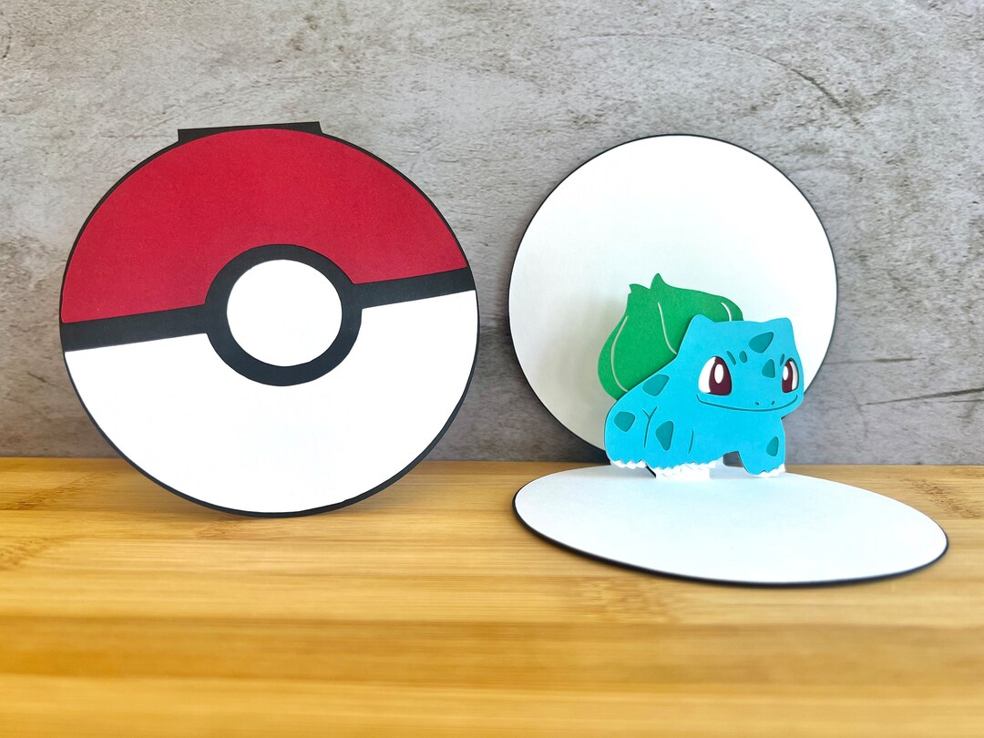 Pokemon Card - Bulbasaur Card - Pokemon Pop up Card - Pokemon Greeting ...