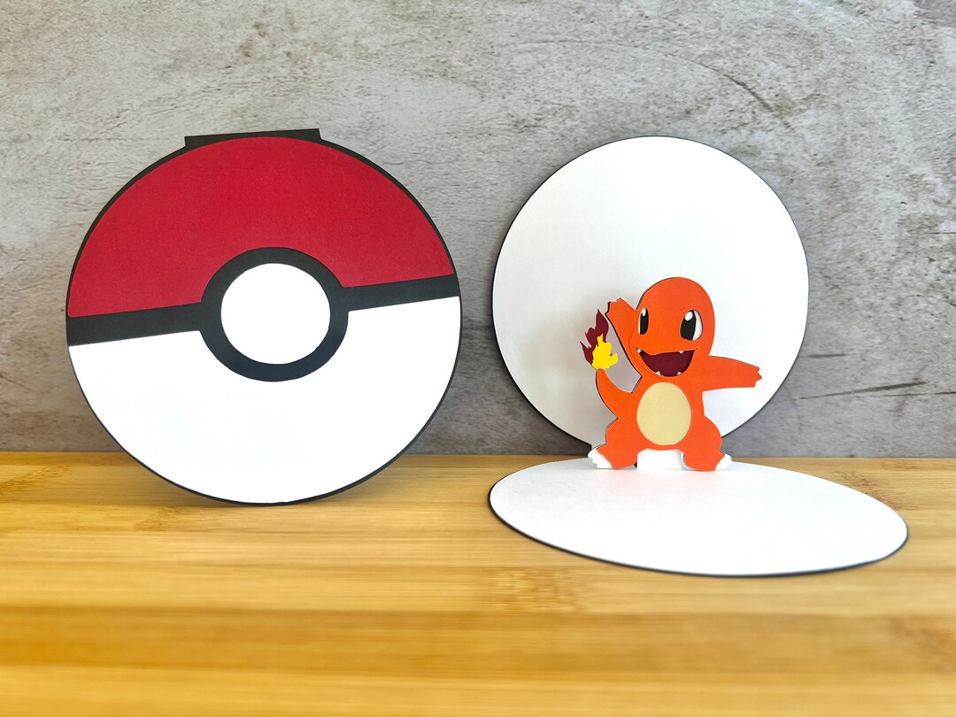 Pokemon Card - Charmander Card - Pokemon Pop up Card - Pokemon Greeting ...