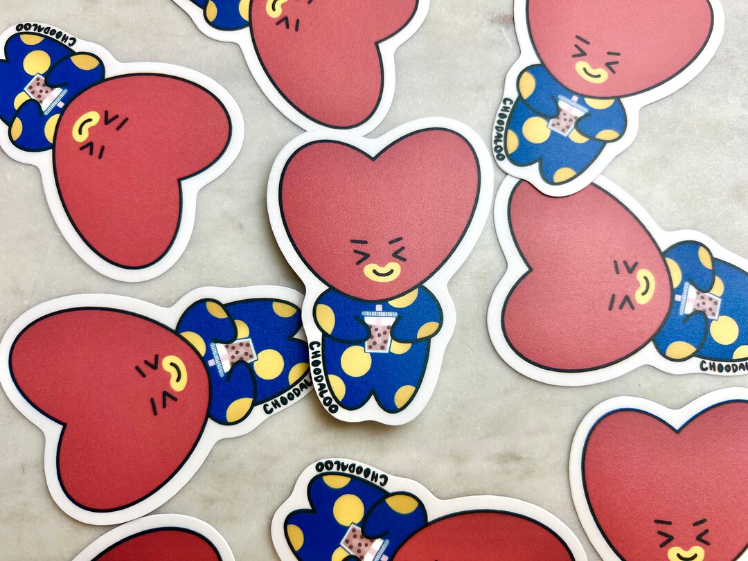 BTS Tata Boba Sticker - BT21 Tata - BT21 Gift - BT21 Sticker - Boba ...