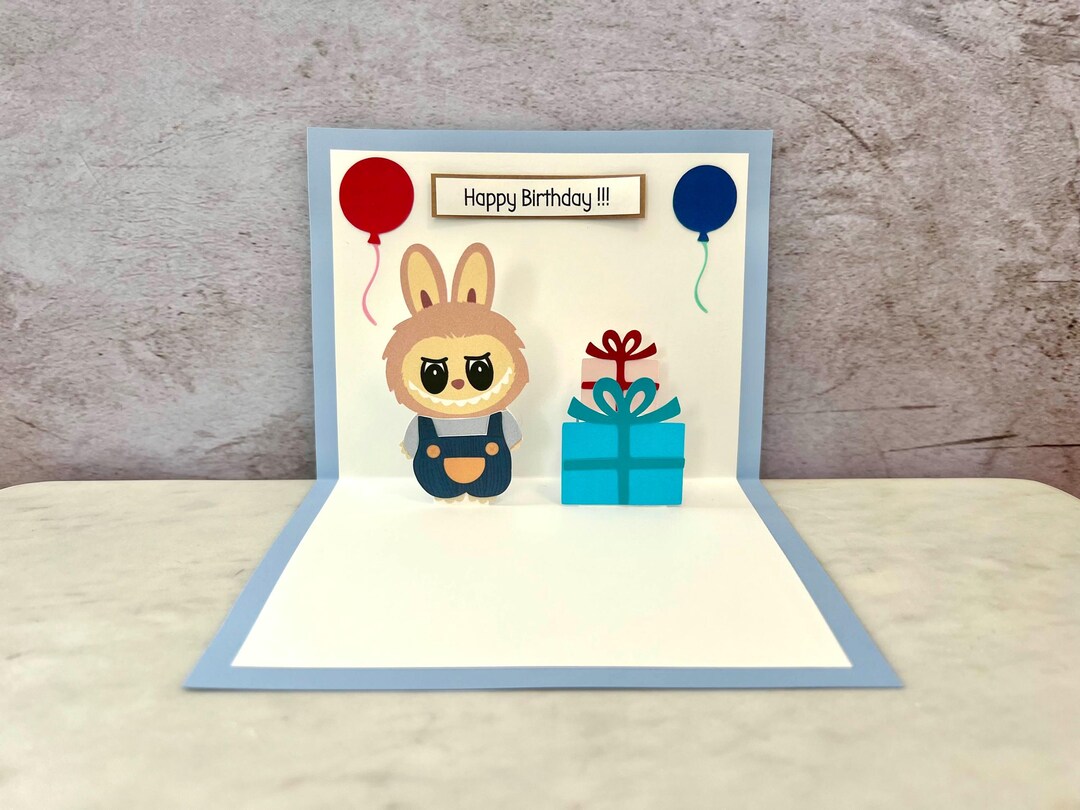 Labubu Birthday Card - Labubu Pop up Card - Labubu Birthday Gift ...