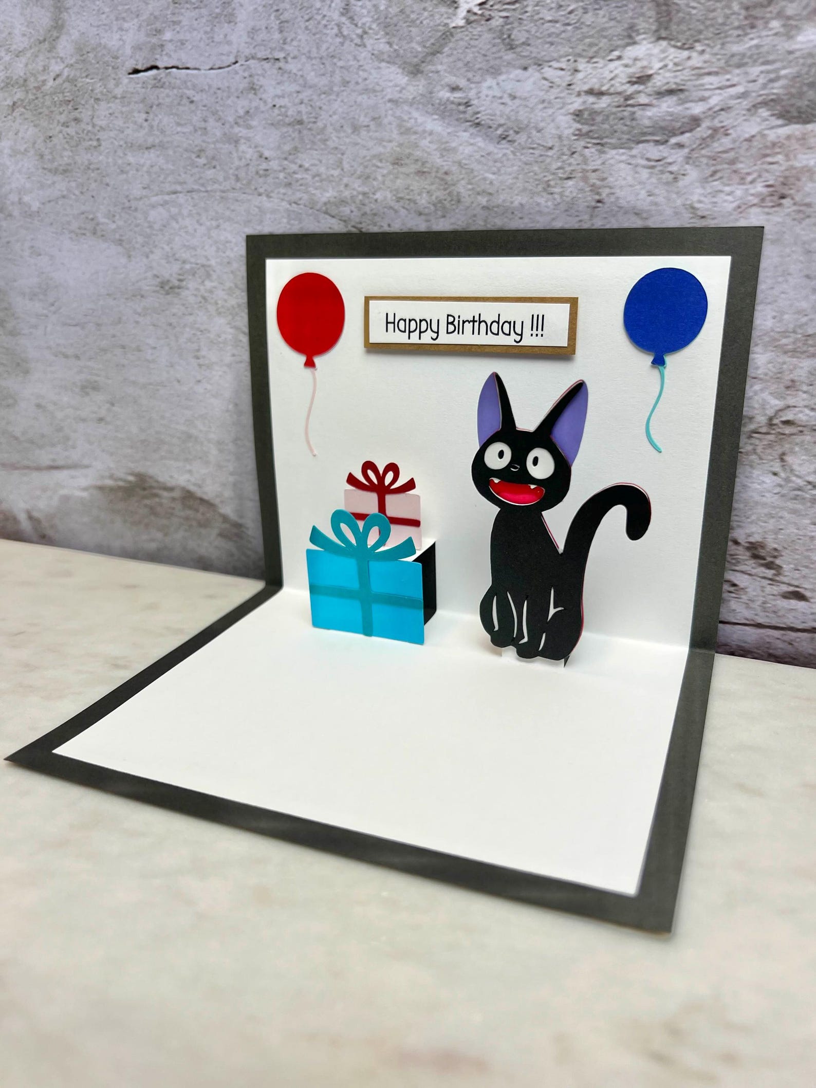 Kiki's Delivery Service Birthday Card Jiji Birthday Card Cat Birthday ...
