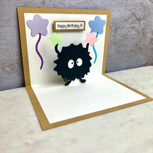 Spirited Away Soot Sprites Card Soot Sprites Birthday Card Pop up Card ...