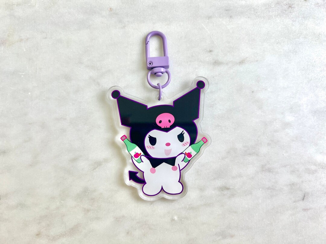 Kuromi Soju Keychain - Kuromi - Kuromi Gift - Sanrio Keychain - Soju Keychain - Sanrio Gift - Etsy