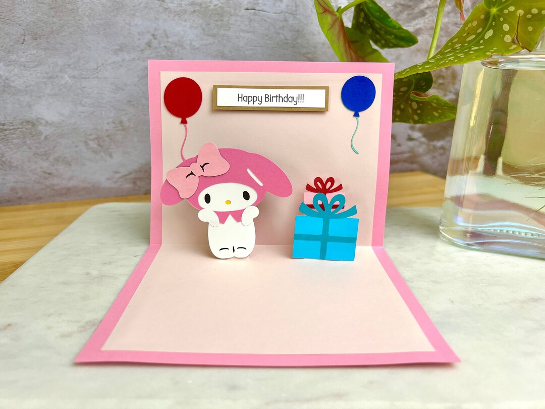 Cute Rabbit Card - My Melody Card -my Melody Birthday Card - My Melody ...