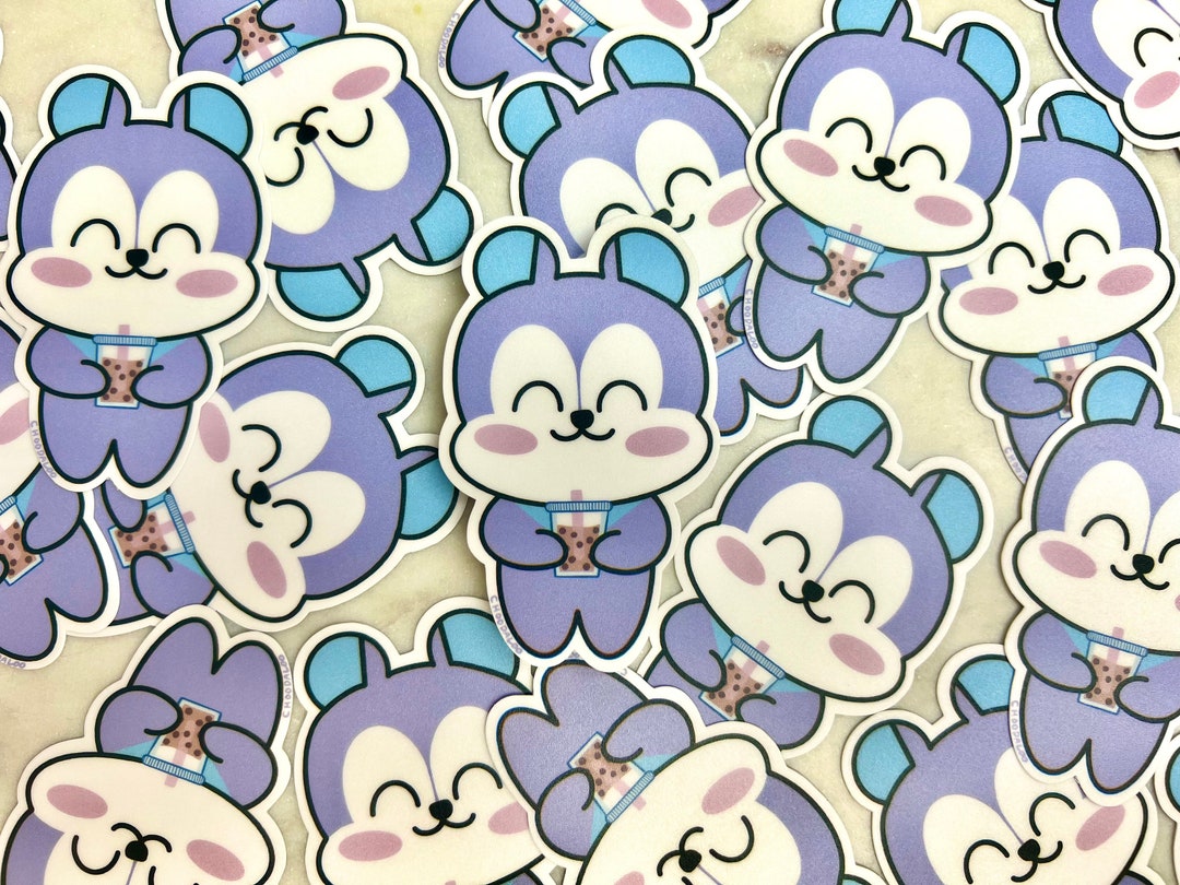 BTS Mang Boba Sticker - BT21 Mang - BT21 Gift - BT21 Sticker - Boba ...