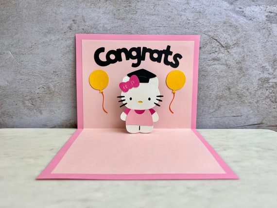 Invitaciones De Graduacion Hello Kitty Marco Lindo De La Tarjeta