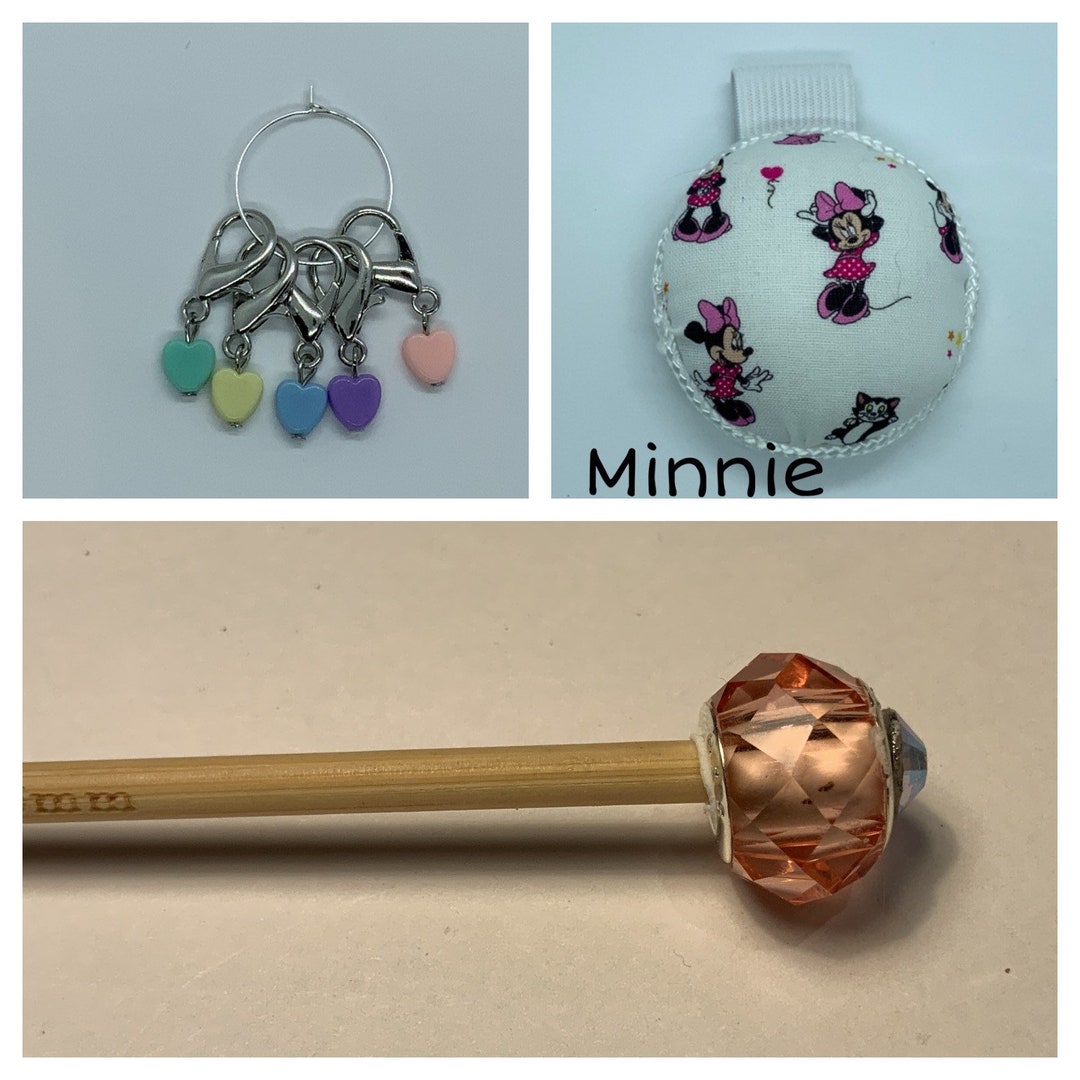 Minnie Mouse Crochet Gift Set Includes 15cm 4mm Crochet Hook, Wrist Pin ...