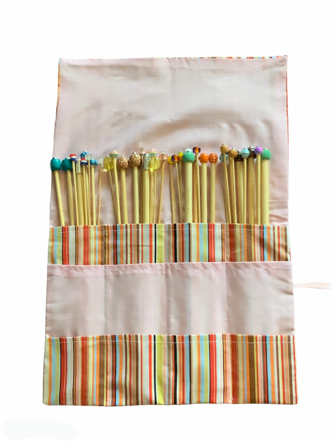 Full Set Of Beaded Knitting Needles Choose Length Complete | Etsy