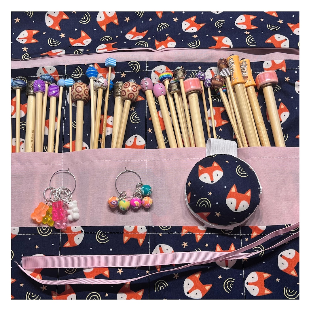 Full Set of Beaded Knitting Needles Choose Length - Complete With ...