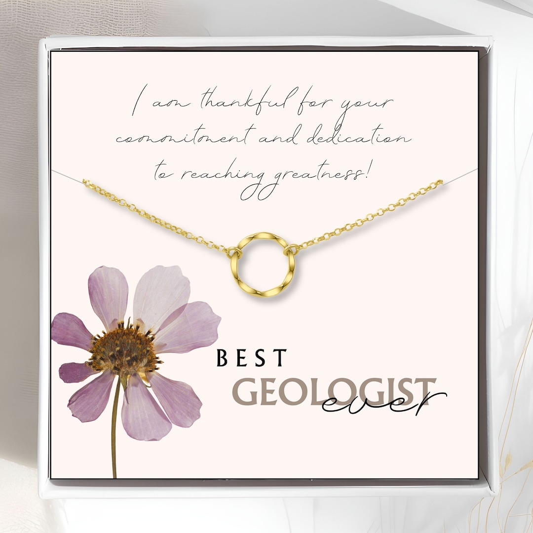 Geologist Gift for Her, Thank You Gift for Geologist Birthday Jewelry ...
