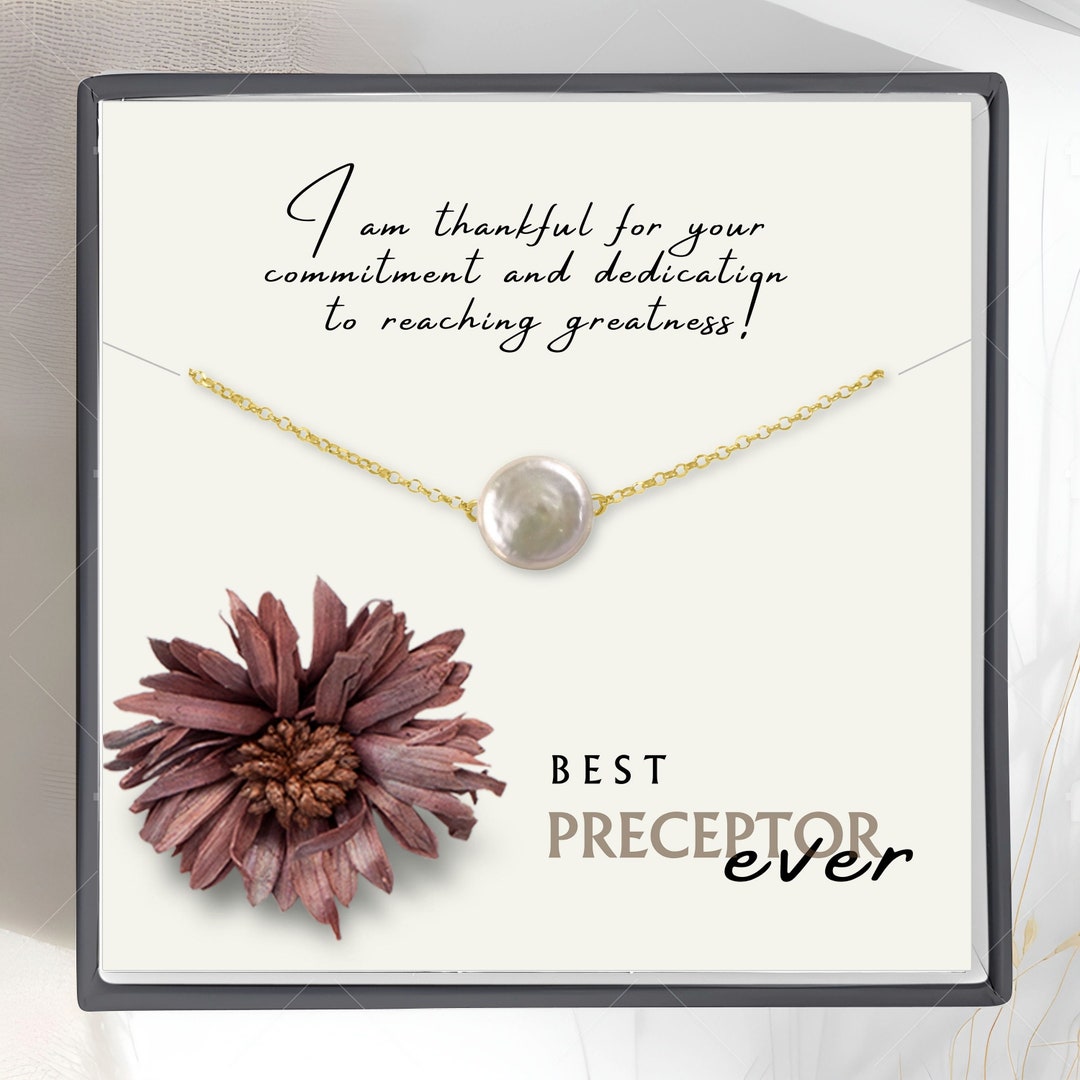 Preceptor Thank You Necklace, Appreciation Gift, Inspirational Birthday ...