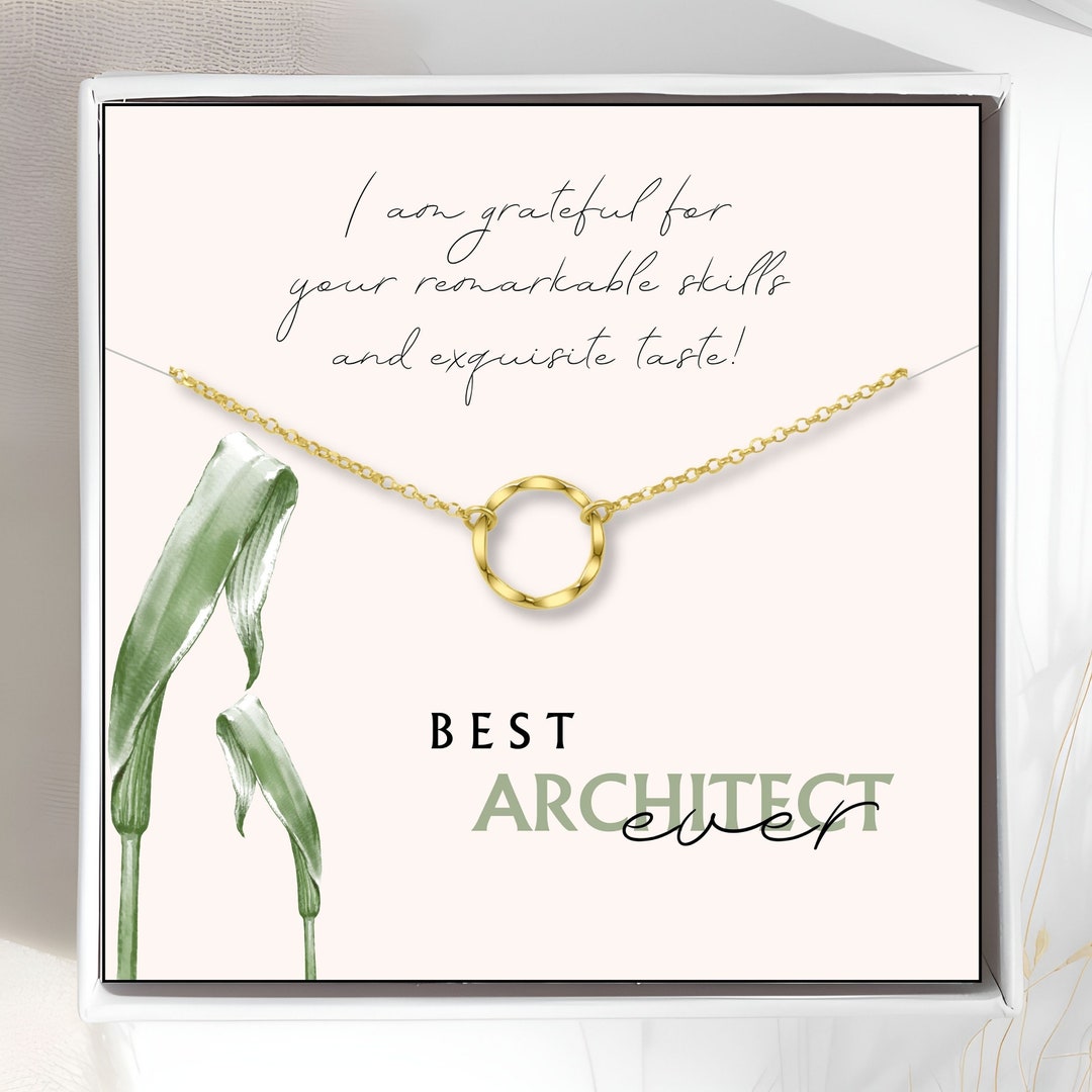 Architect Gift for Her, Thank You Gift for Architect Birthday Jewelry ...