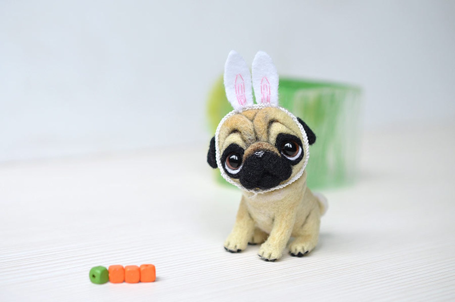 Pug Puppy. Pet for Doll. Little Felt Dog. Funny Toy. Cute - Etsy Canada
