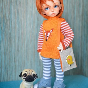 Pug Puppy. Pet for Doll. Little Felt Dog. Funny Toy. Cute Needle Felted ...