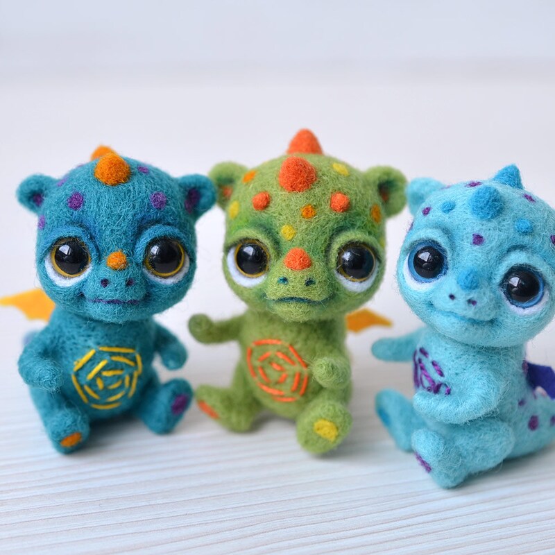 Needle Felted Dragon - Etsy