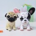 Pug Puppy. Pet for Doll. Little Felt Dog. Funny Toy. Cute Needle Felted ...