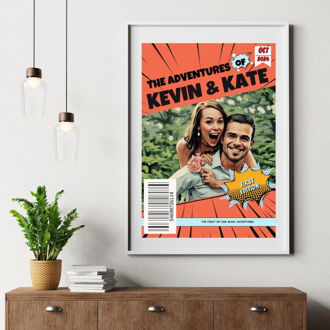 Custom Comic Cover Personalized Comic Image Framed Artwork Photo Frame ...