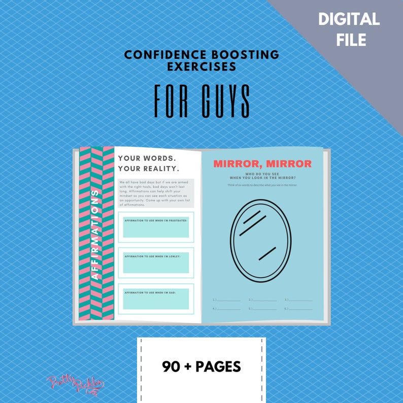 Growth Mindset Worksheets for Teen and Tween Boys | Etsy