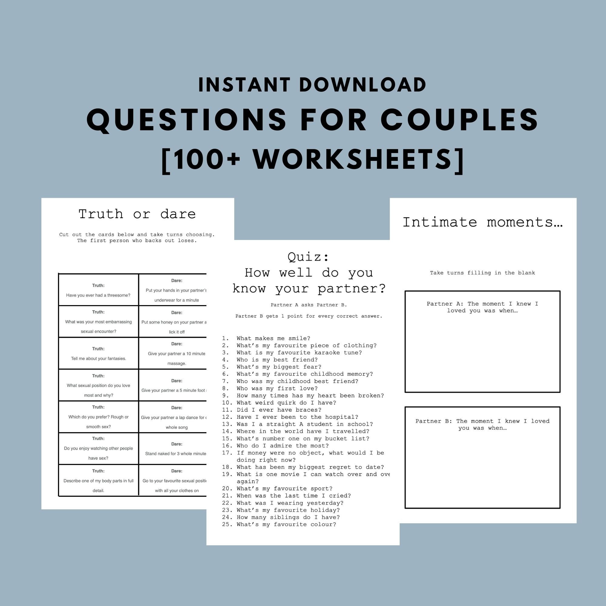 Questions for Couples to Reconnect Relationship Repair Tool Couples ...