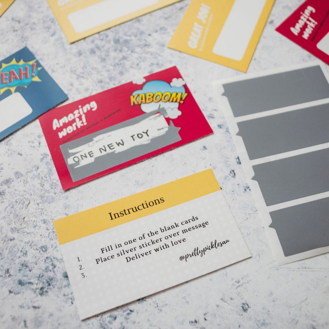 Scratch and Reveal Reward Cards: Scratchies. Appreciation, Affirmation ...