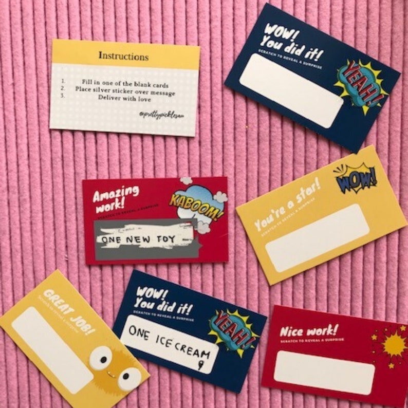 Scratch and Reveal Reward Cards: Scratchies. Appreciation, Affirmation ...