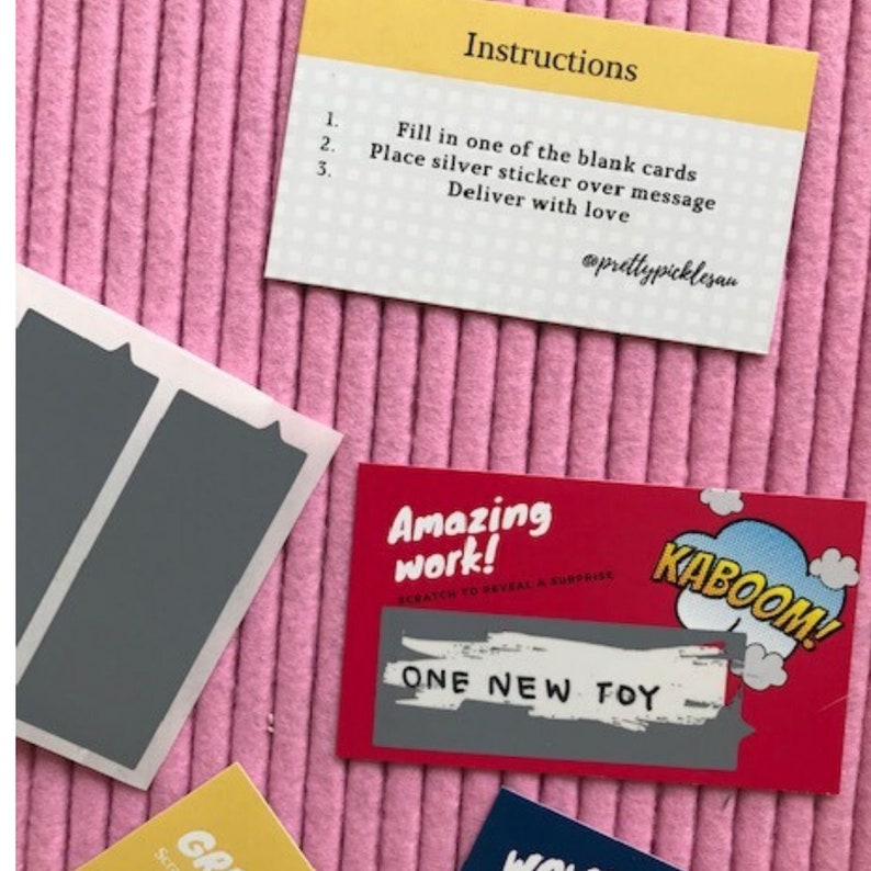 Scratch and Reveal Reward Cards: Scratchies. Appreciation, Affirmation ...