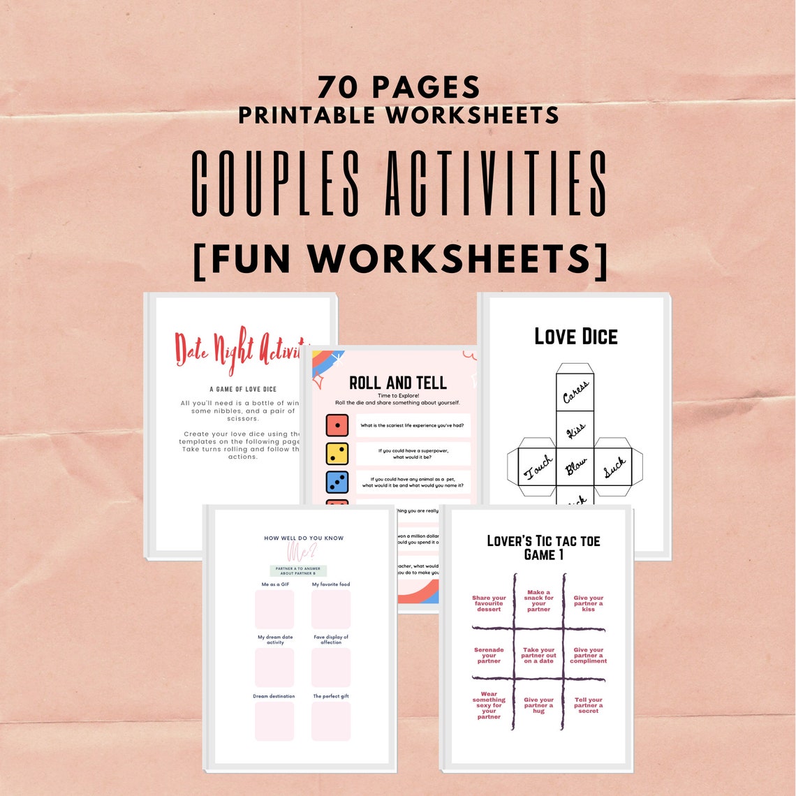Couple Games Fun Date Night Printables Activities For Couples Etsy