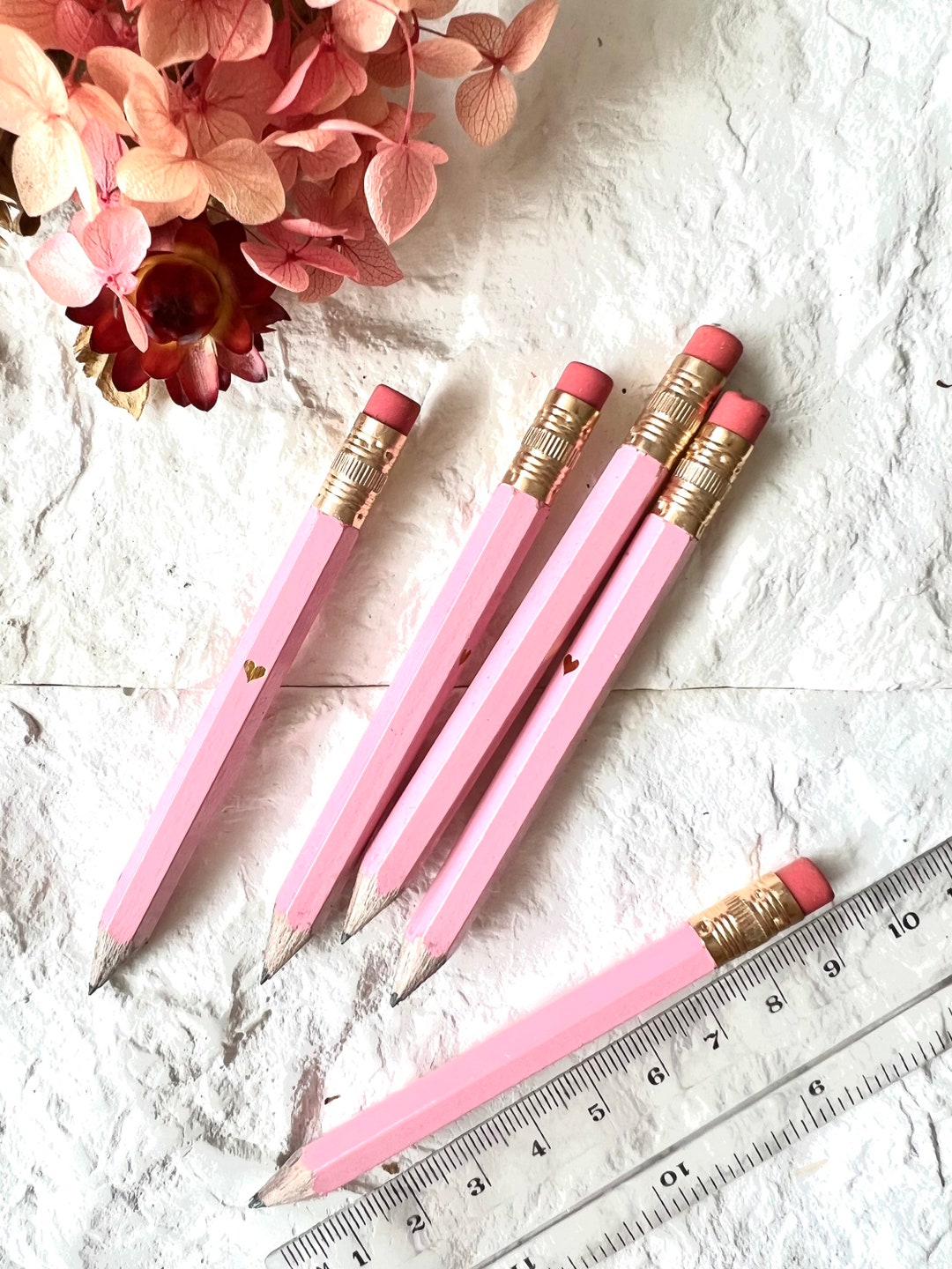 Mini Party Favour Pencils Mini Gold Pencils Pink Pencils White Pencils ...