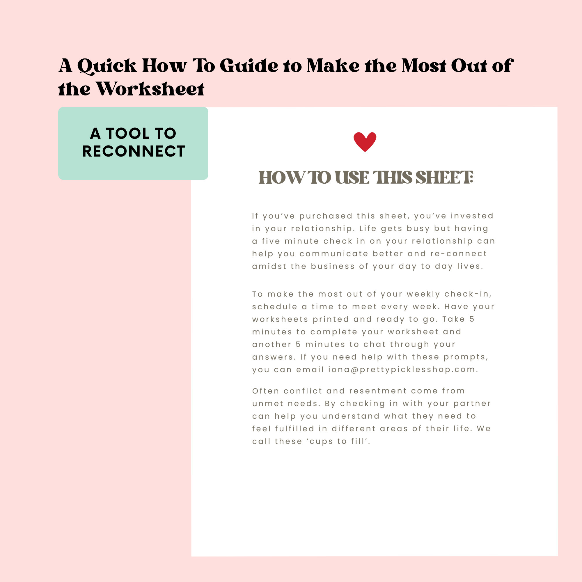 Couples Weekly Check-in Worksheet: Marriage Health Prompts (digital ...