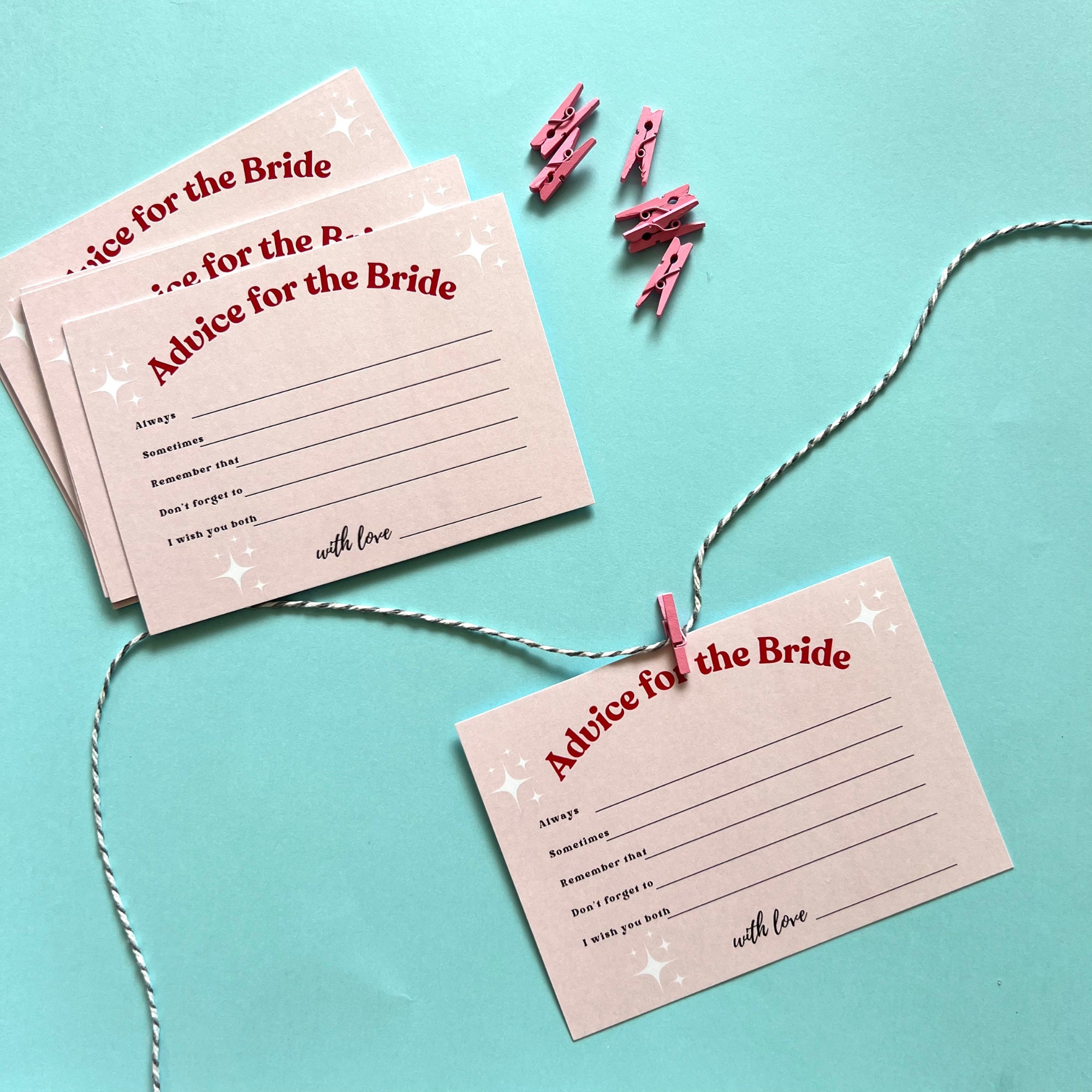 Bridal Shower Activity Cards Wedding Activity Cards Retro Bridal Shower ...