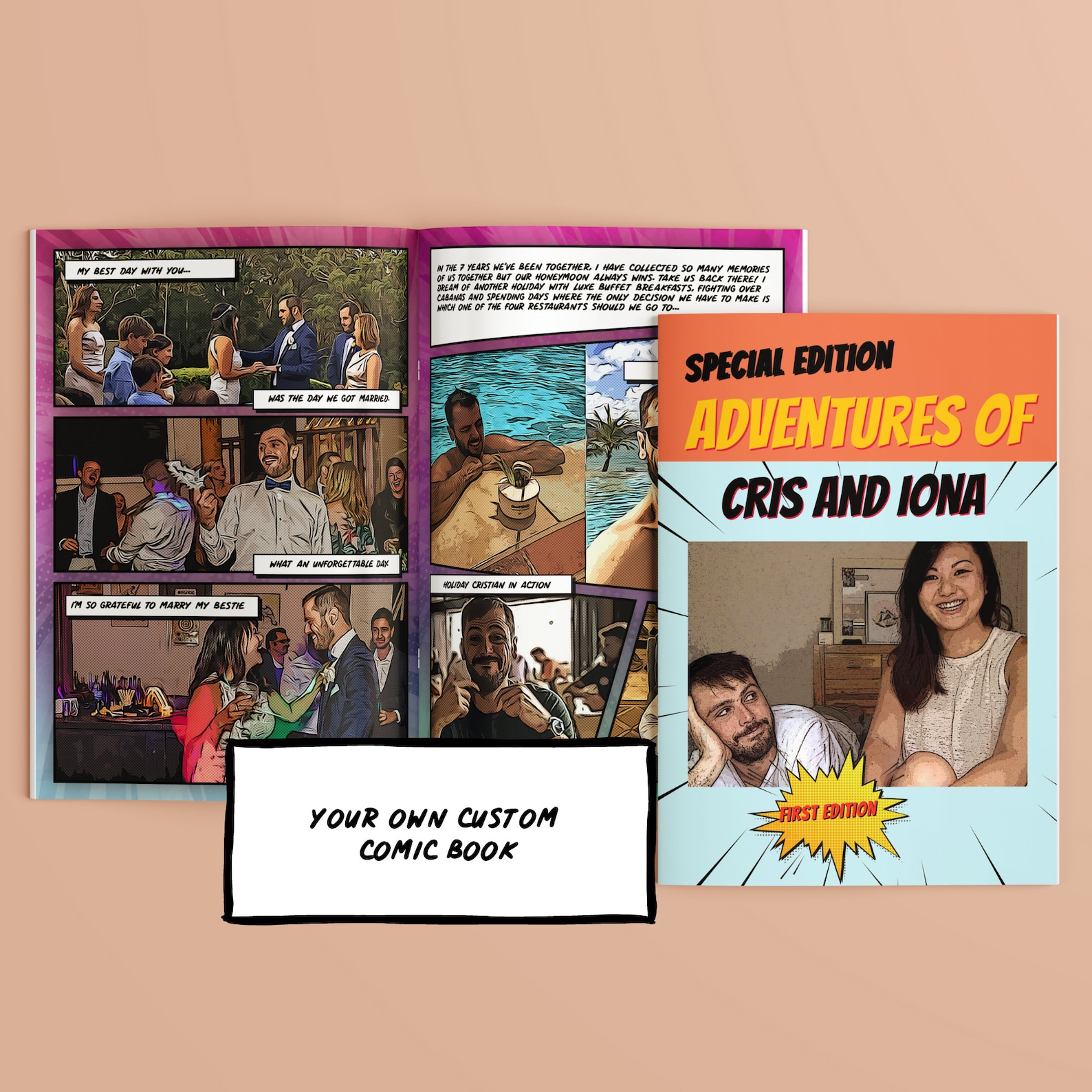 Personalized Comic Book Gift, Custom Anniversary or Wedding Present - Etsy