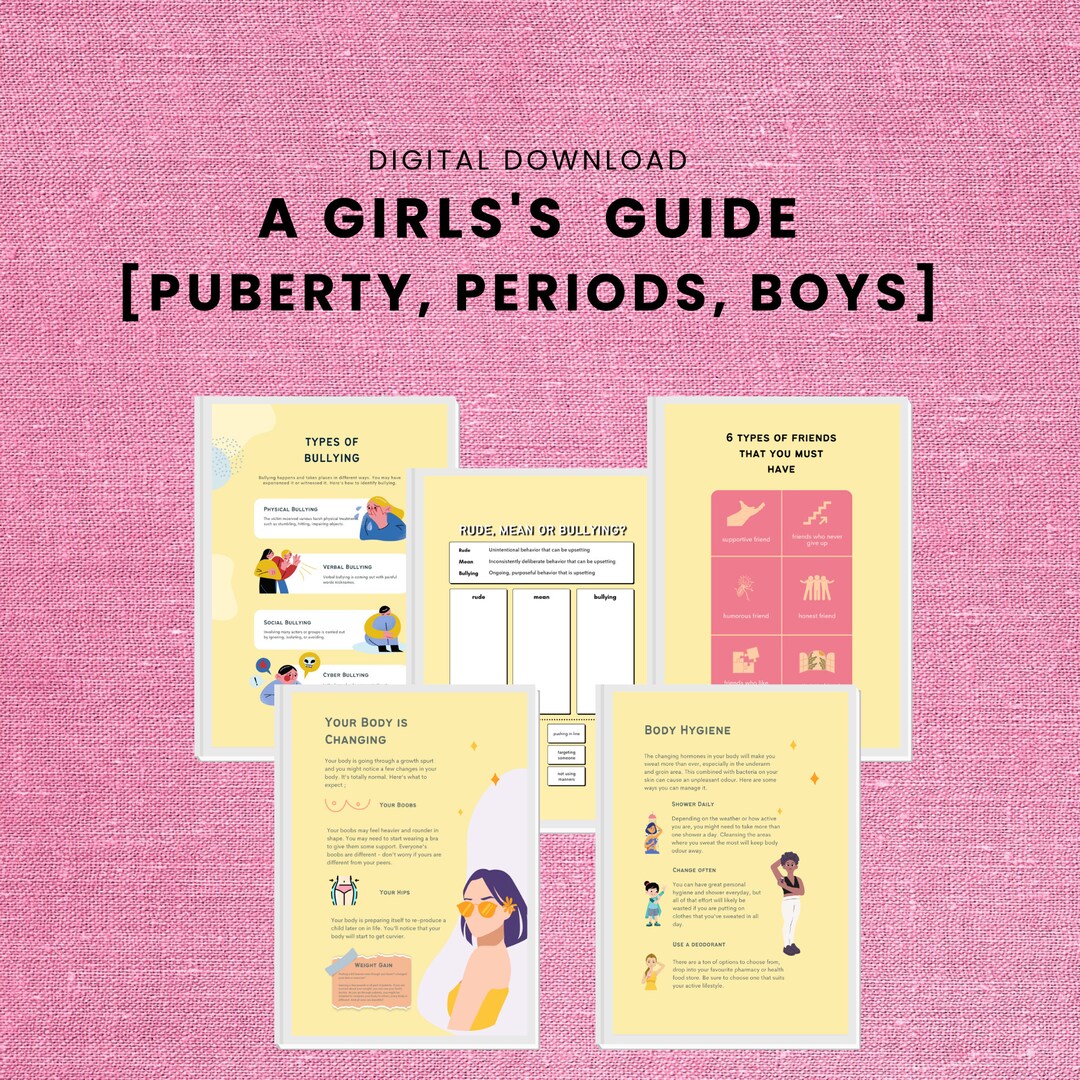 Girl's Guide to Puberty Periods and Boys Puberty Guide for Girls ...