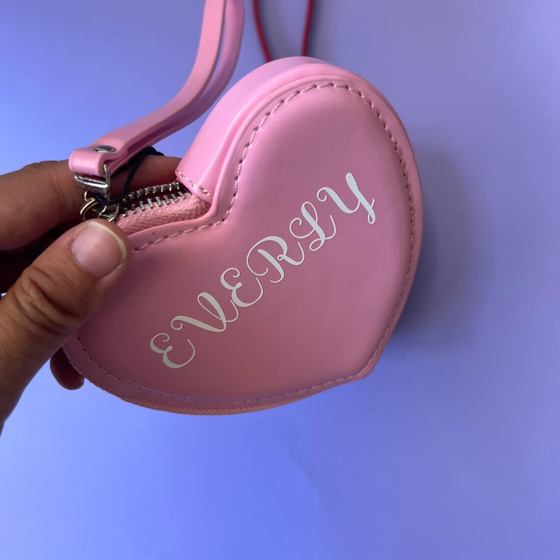 Custom Girls Pink Heart Purse Personalized Name Bag for Girls Birthday Gift Idea for Girly Girl ...